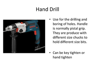 Used of power hand tools | PPT