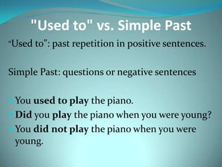 Used to | PPT