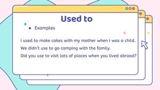 Used to - be used to - get used to | PPTX