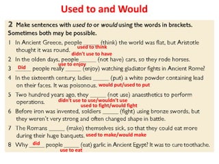 Used to and Would - Intermediate 2 | PPTX