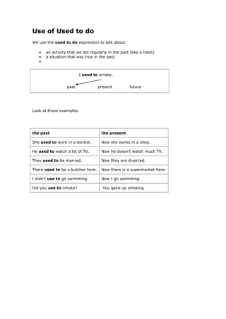 Used to do/Be used to doing | DOCX