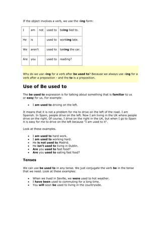 Used to do/Be used to doing | DOCX