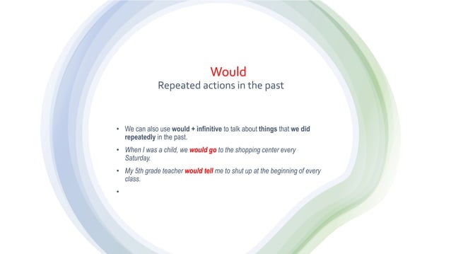Used to, Would , and Simple past PPT.pptx
