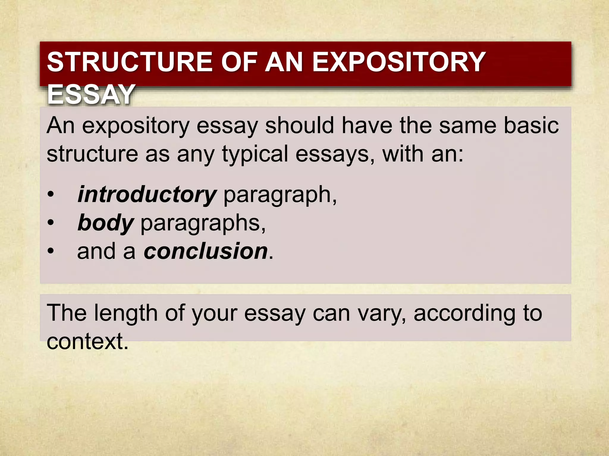 expository essays | PPTX