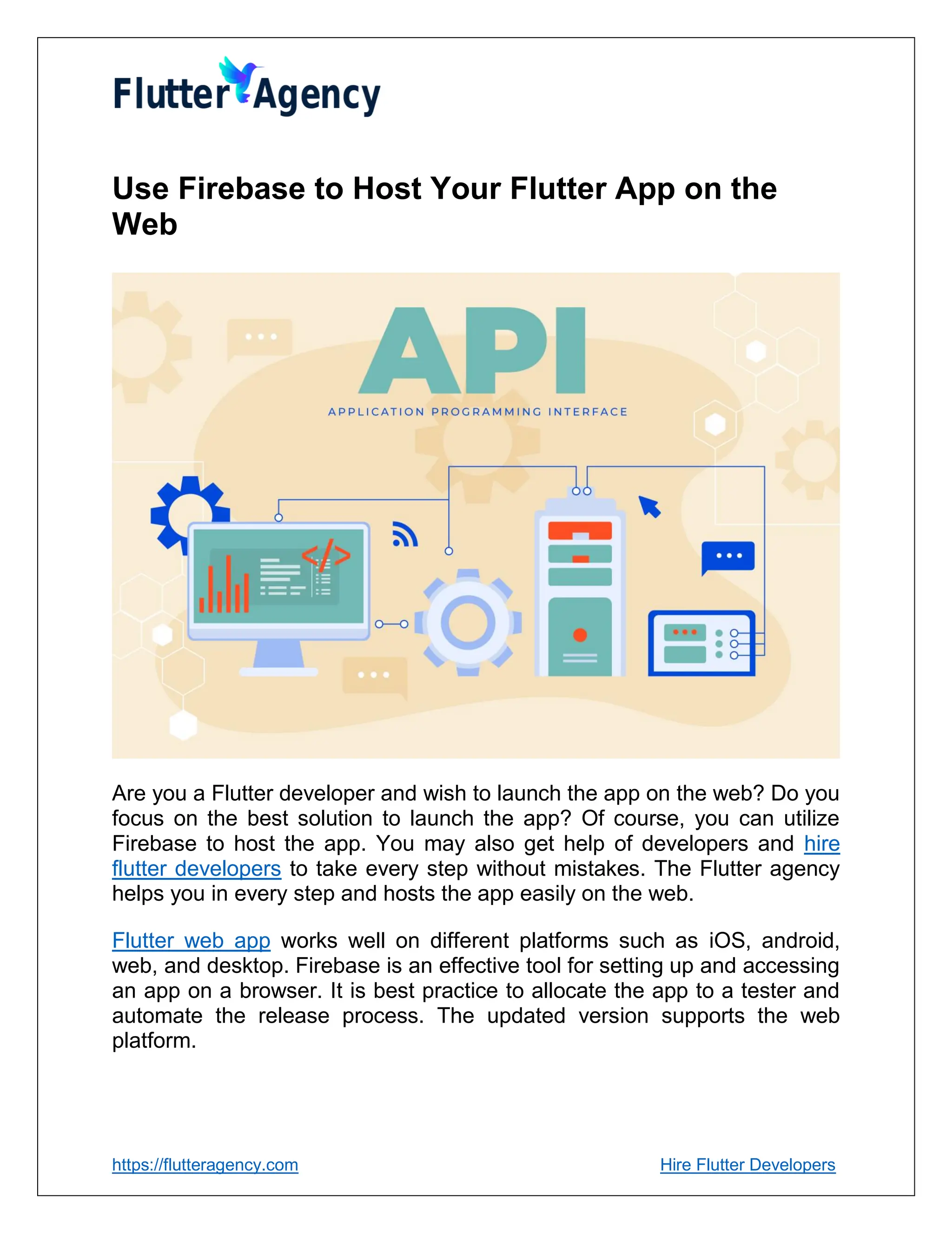 Use Firebase to Host Your Flutter App on the Web | PDF