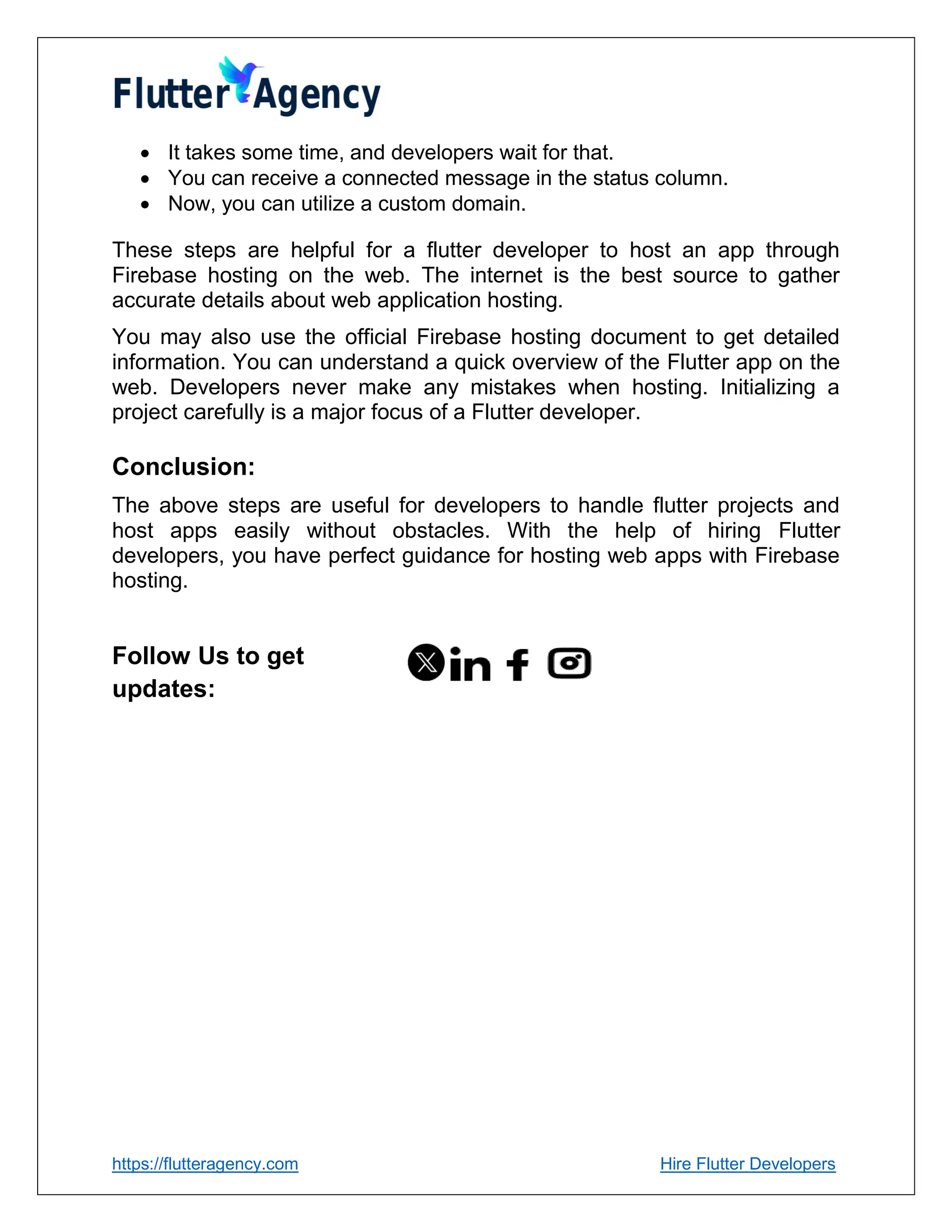 Use Firebase To Host Your Flutter App On The Web Pdf