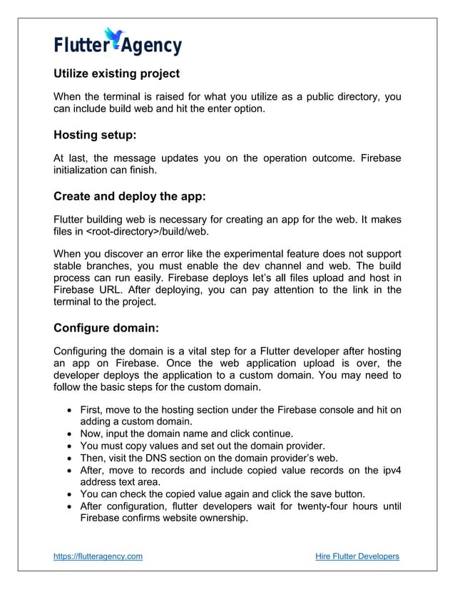 Use Firebase To Host Your Flutter App On The Web Pdf