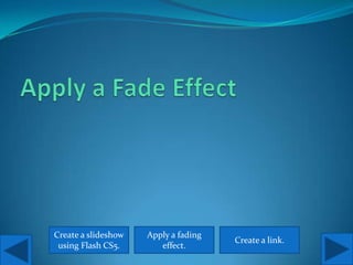 Use flash to create a fading image slideshow (1) | PPTX