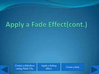 Use flash to create a fading image slideshow (1) | PPTX