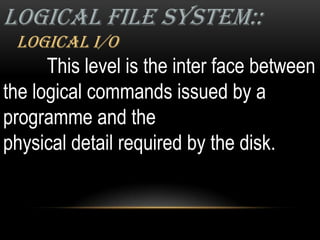 file system in operating system | PPTX