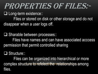 file system in operating system | PPTX