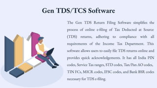 Types of 6 Useful Modules of Genius Tax Software | PPT
