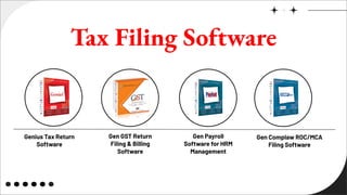 Types of 6 Useful Modules of Genius Tax Software | PPT