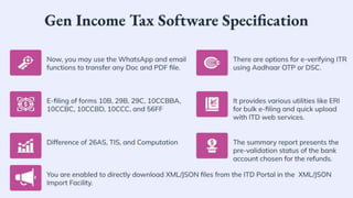 Types of 6 Useful Modules of Genius Tax Software | PPT