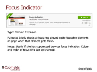 Useful Accessibility Tools | PPTX | Browsers | Computer Software and ...