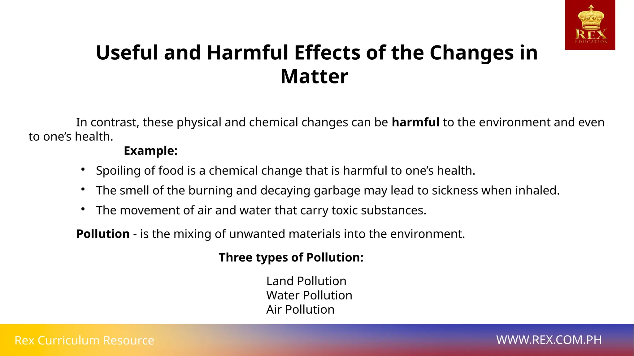 Useful+and+Harmful+Effects+of+the+Changes+in+Matter+.pptx | Indoor ...