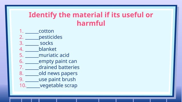 ELEMENTARY SCIENCE Useful and harmful materials.pptx
