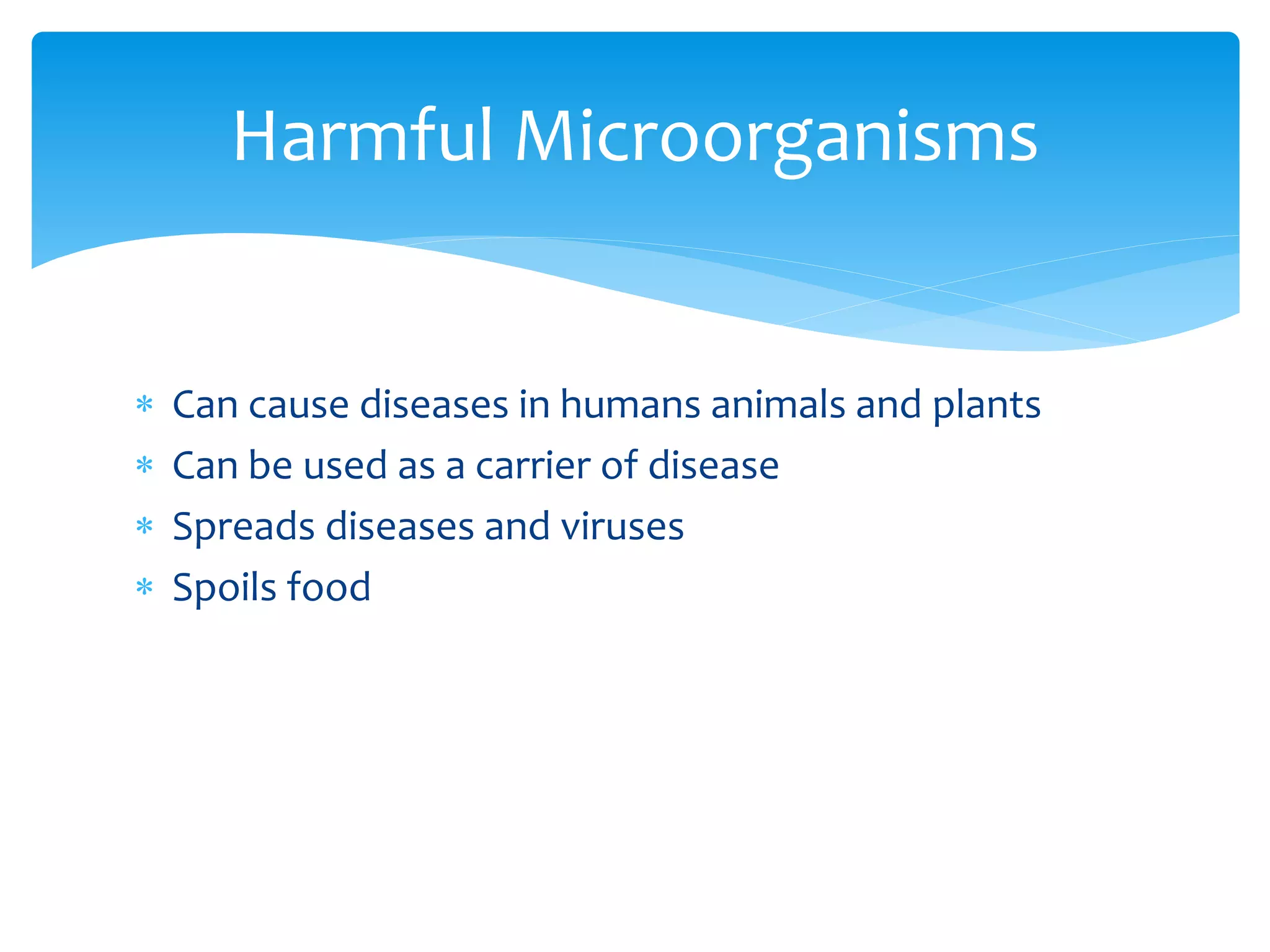 Useful and harmful microorganisms | PPTX