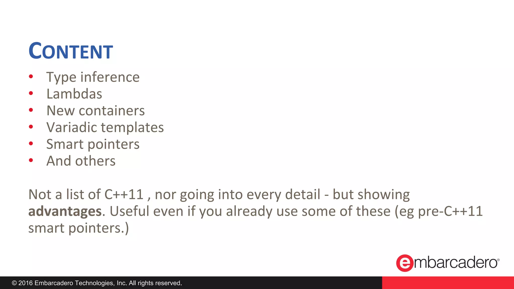 Useful C++ Features You Should be Using | PPT