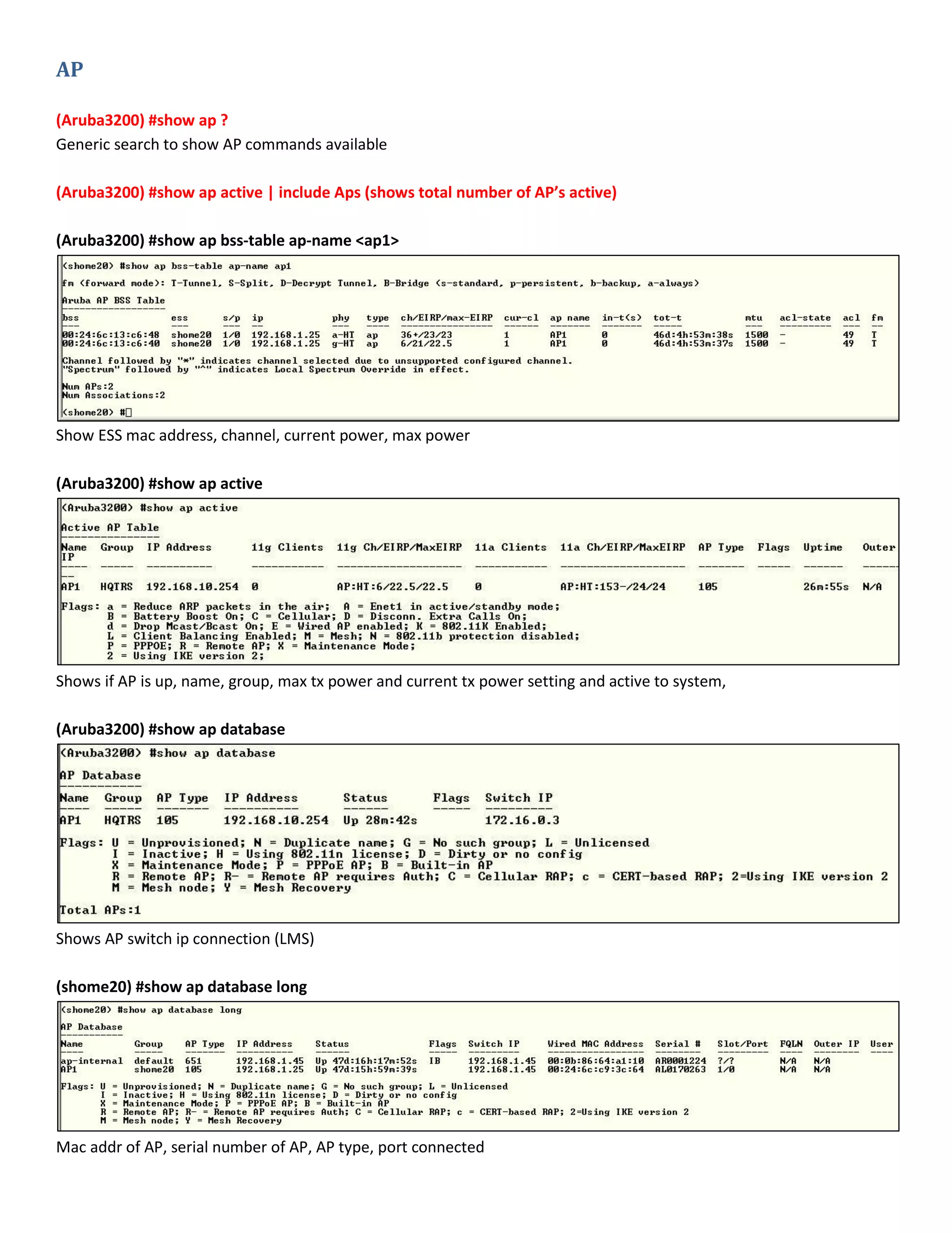 Useful Cli Commands V1 Pdf Computer Networking Computing