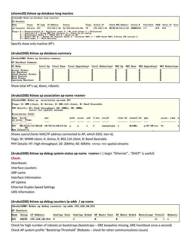 Useful Cli Commands V1 Pdf Computer Networking Computing