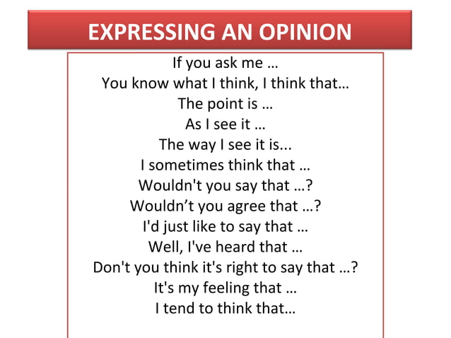 Useful expressions for speaking | PPT