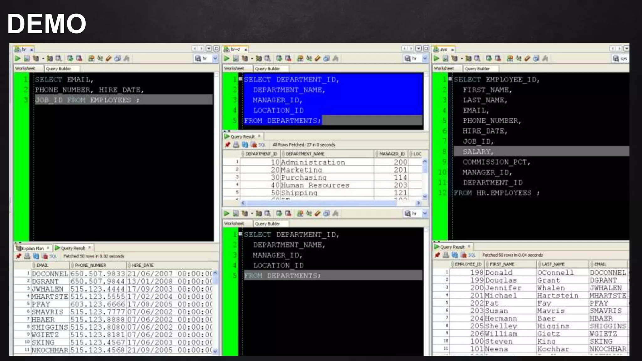 Useful Features Of Oracle Sql Developer Ppt