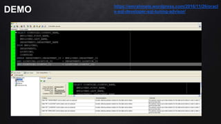 Useful Features of Oracle SQL Developer | PPT