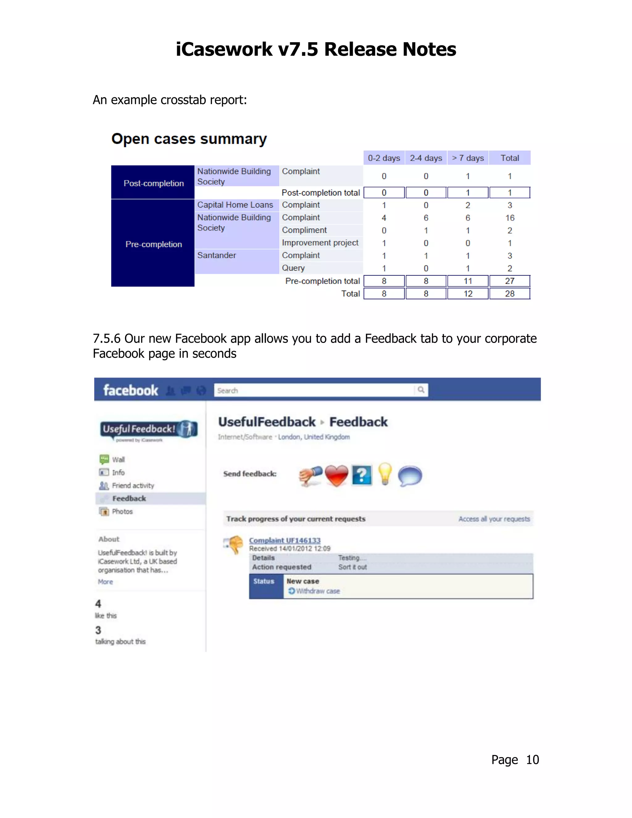 Useful feedback v7.5 release notes | PDF