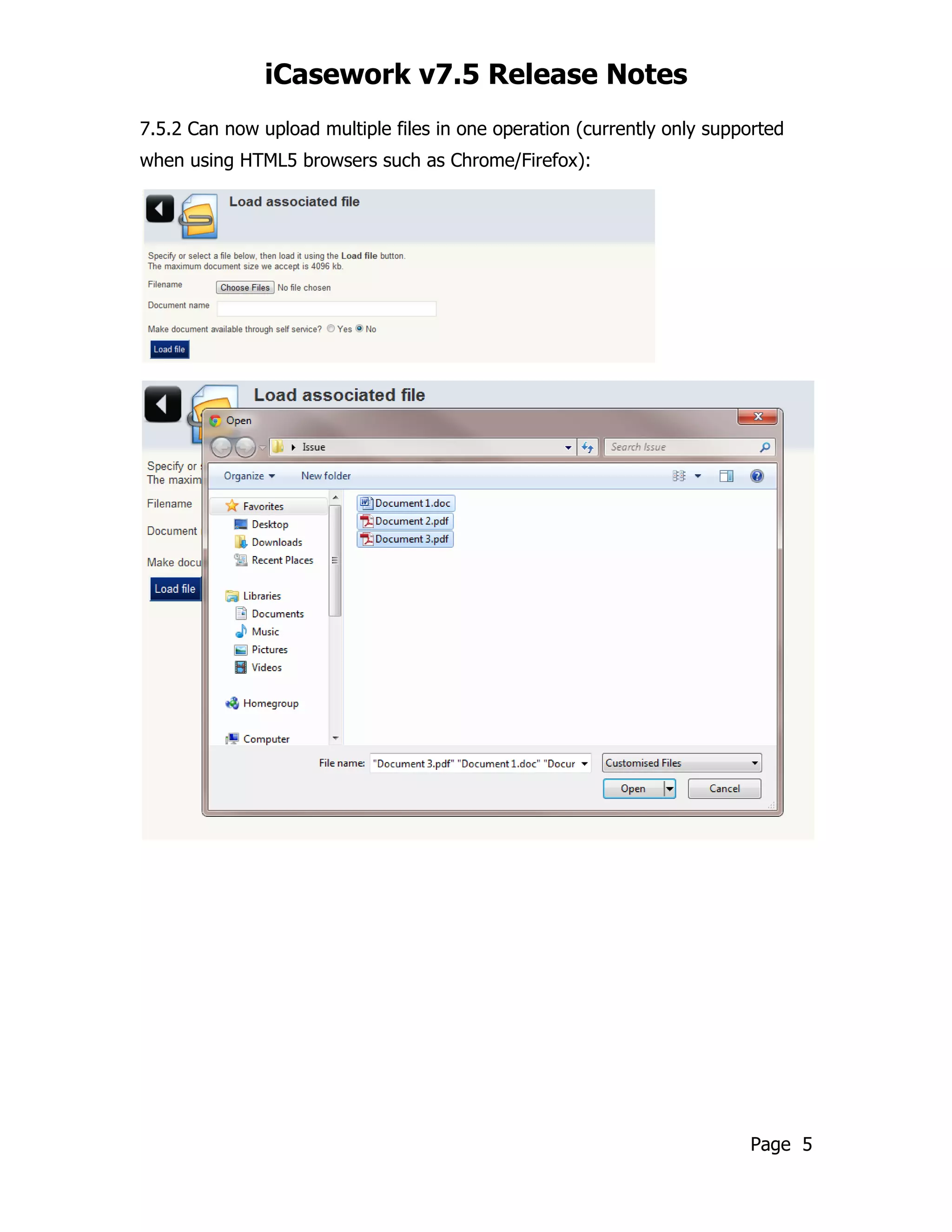 Useful feedback v7.5 release notes | PDF