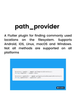 Top 6 Useful flutter libraries. | PDF