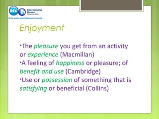 Useful fun in the english language classroom | PPT