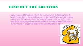 Useful interview tips for the presenter | PPT