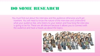 Useful interview tips for the presenter | ODP