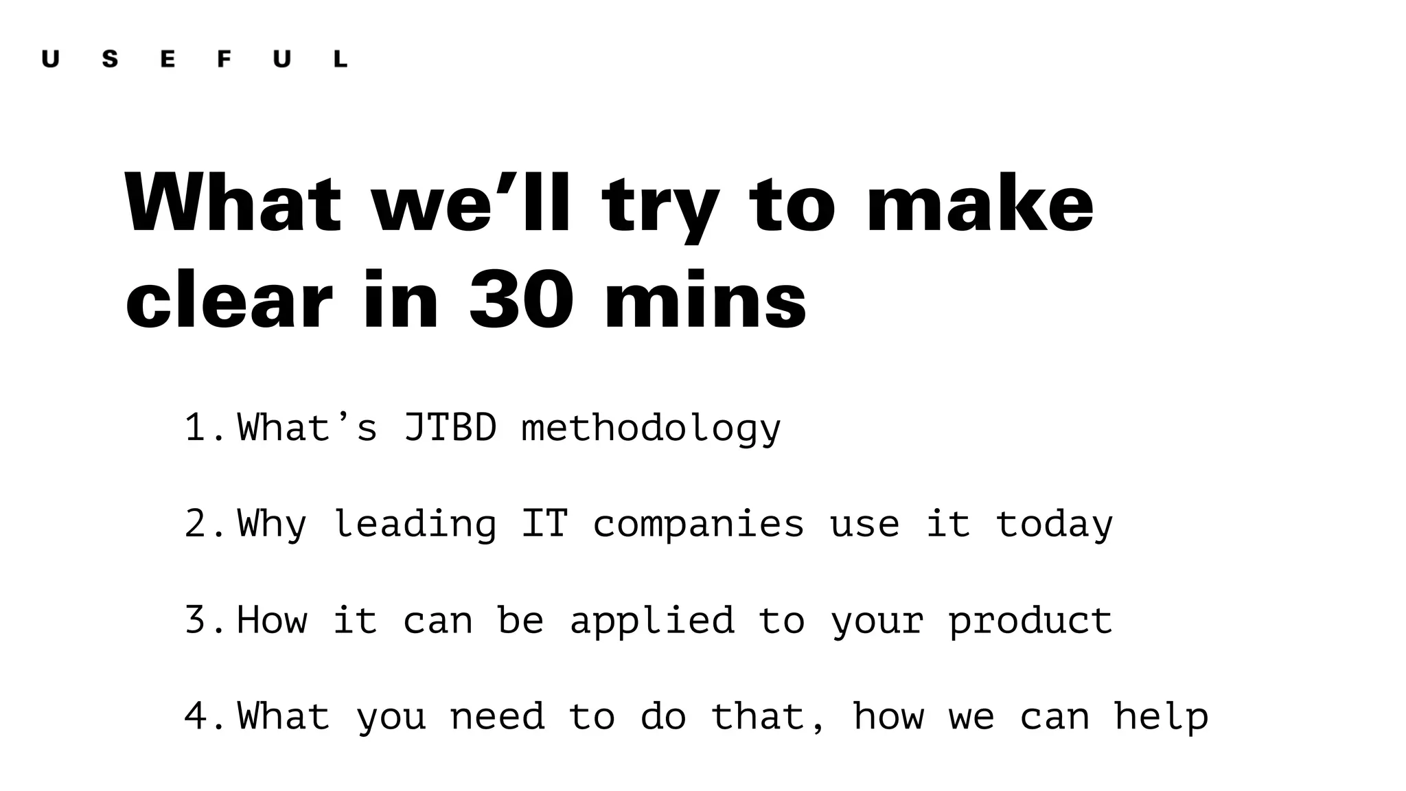 Useful JTBD training eng | PDF
