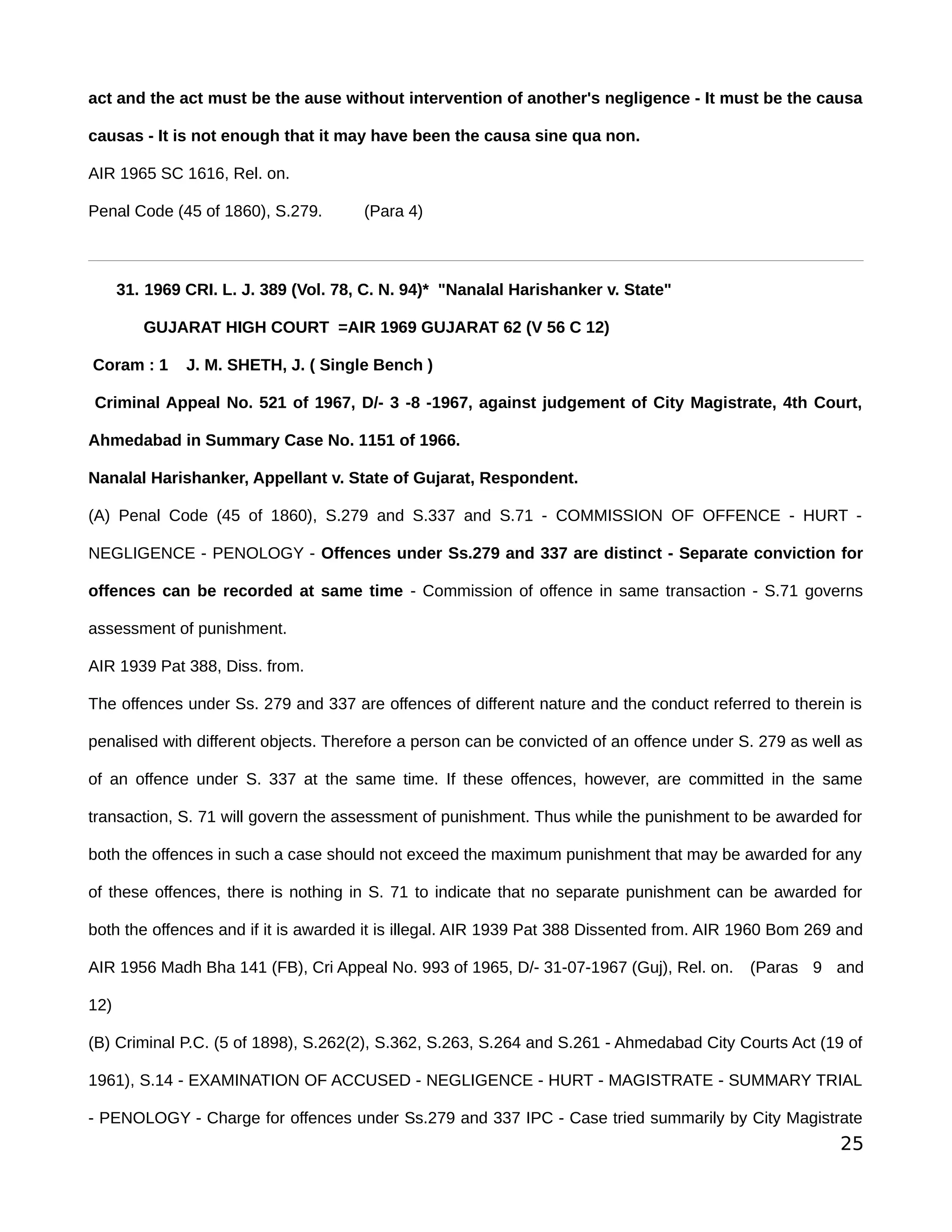 Useful judgment on ipc 279,337, 338, 304 a short notes | PDF