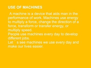 Useful machines | PPTX