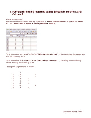 Useful macros and functions for excel | PDF