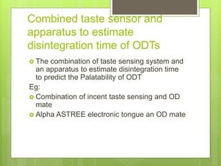 Usefulness and limitations of taste sensors in the | PPT