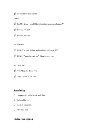 Useful phrases | DOC