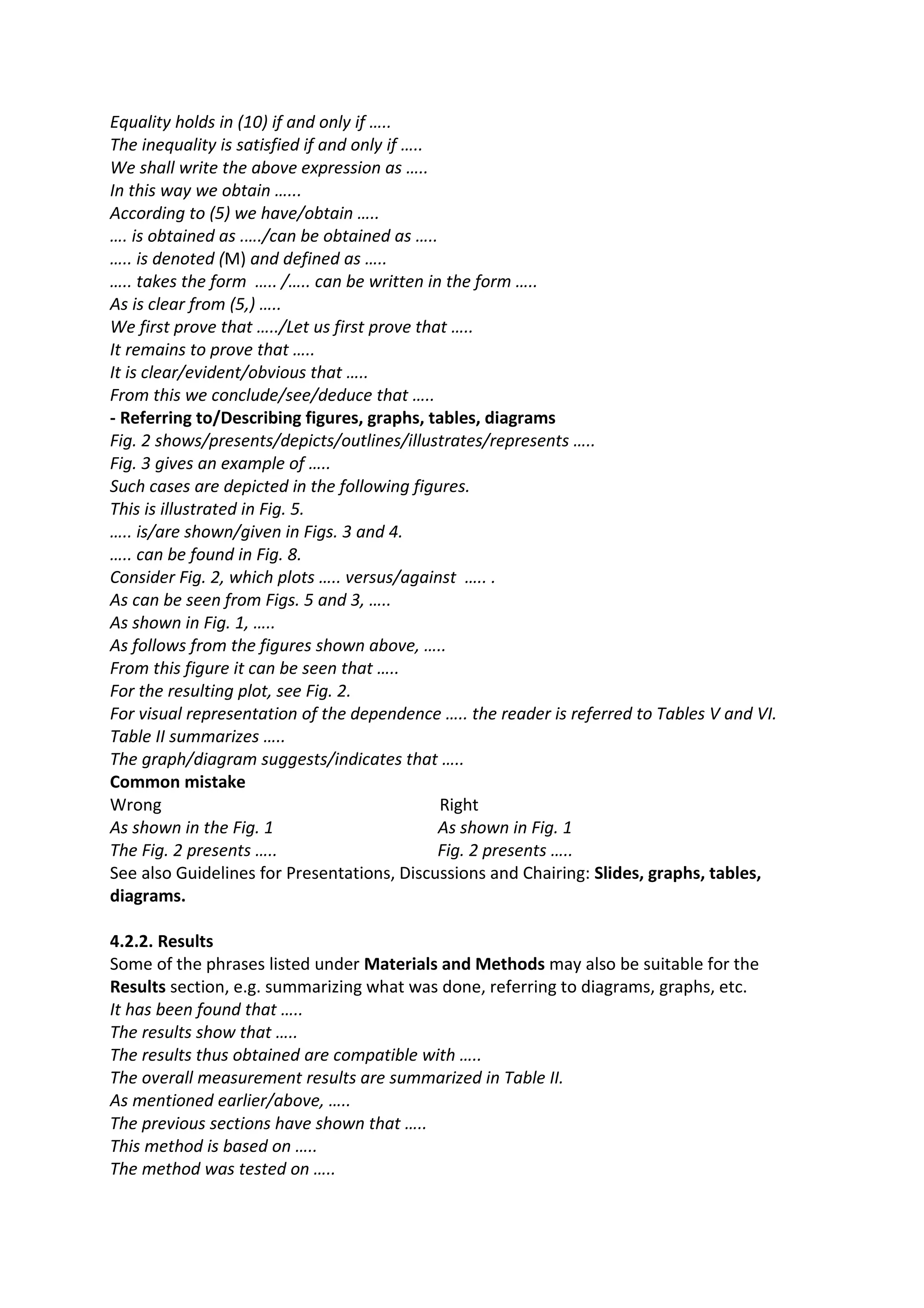 Lists of general phrases that can be very helpful to write a good ...