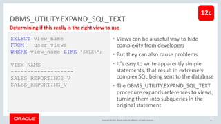Useful PL/SQL Supplied Packages | PPTX | Databases | Computer Software and Applications