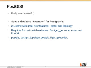 Useful PostgreSQL Extensions | PDF