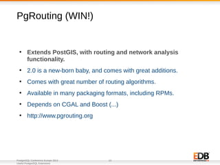 Useful PostgreSQL Extensions | PDF | Databases | Computer Software and Applications