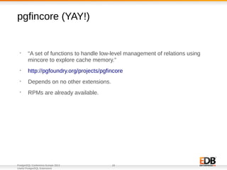 Useful PostgreSQL Extensions | PDF | Databases | Computer Software and Applications
