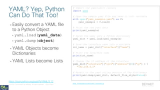 Useful Python Libraries for Network Engineers - PyOhio 2018 | PDF