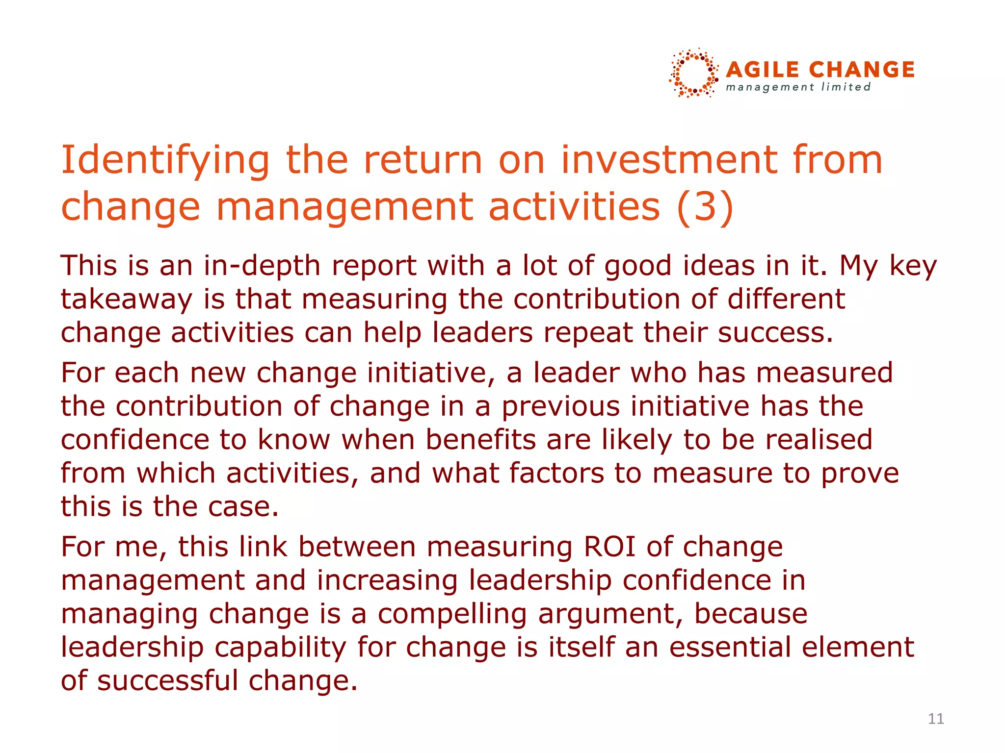 Useful sources of change management information | PPT