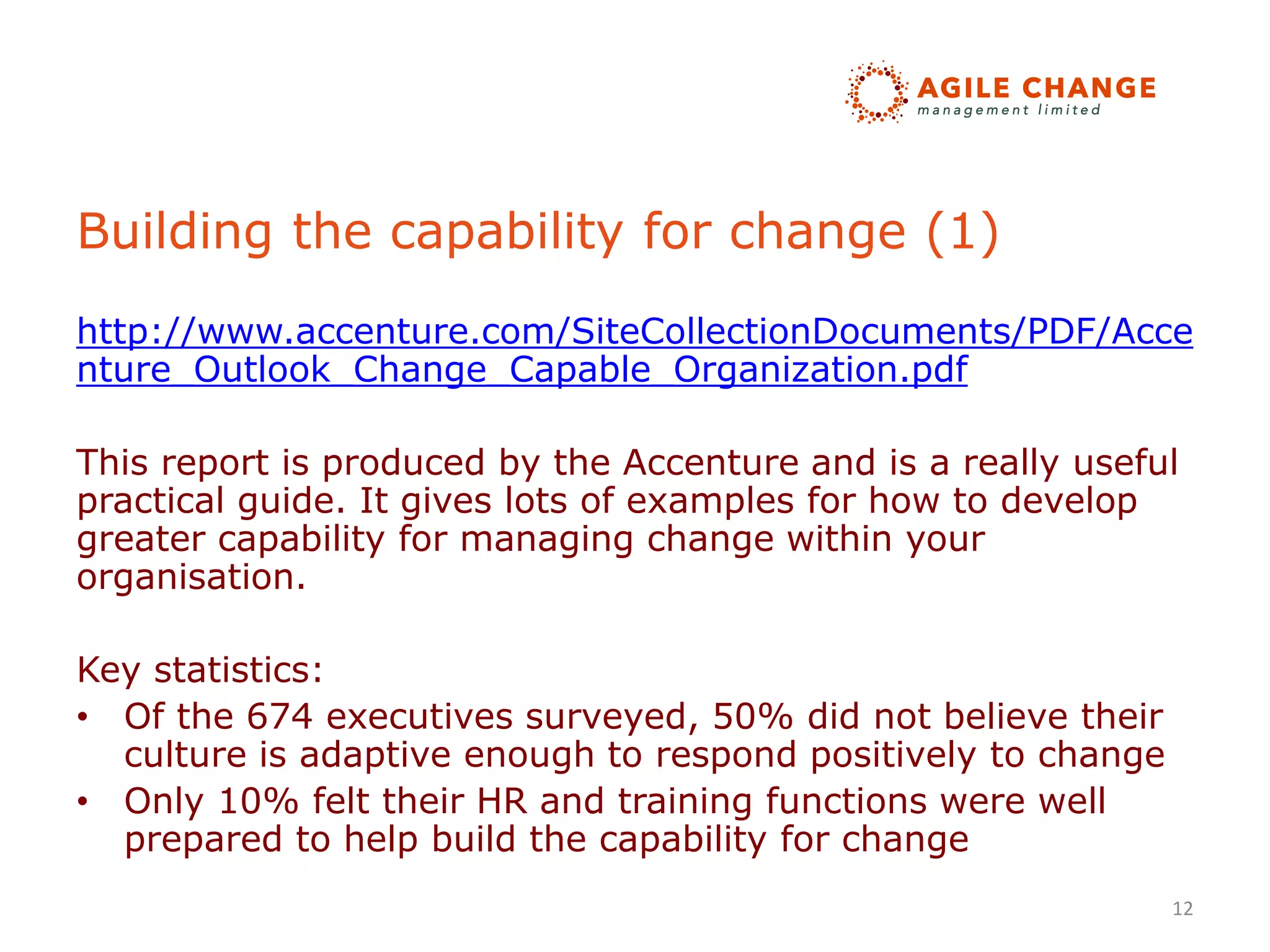 Useful sources of change management information | PPT