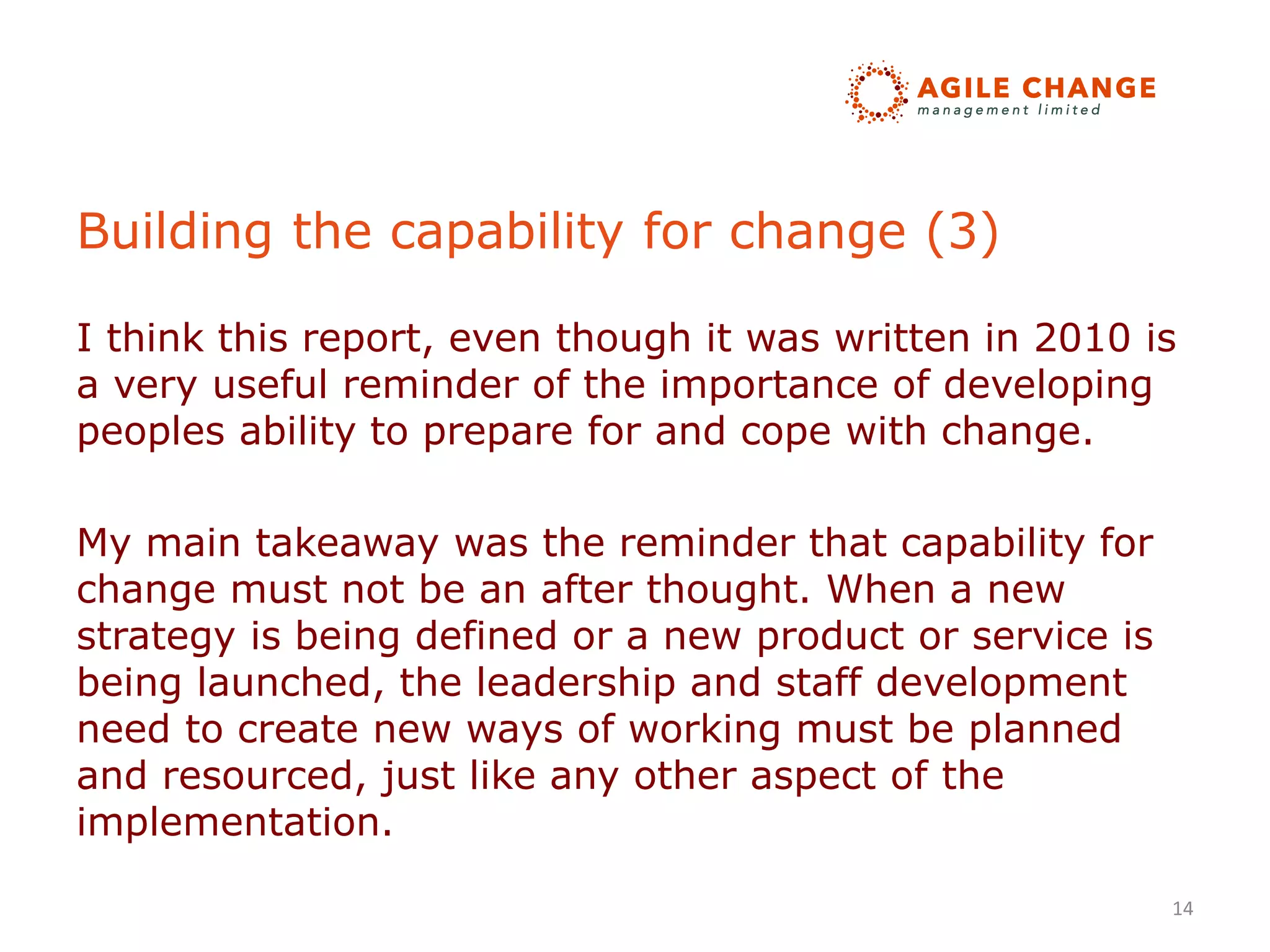Useful sources of change management information | PPT