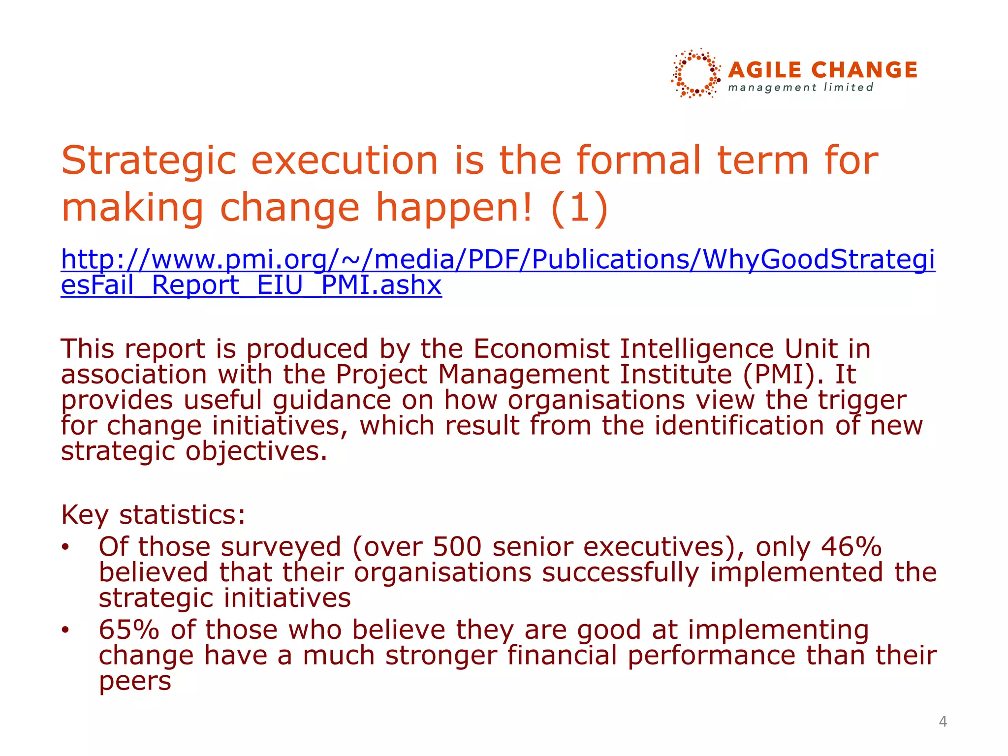 Useful sources of change management information | PPT